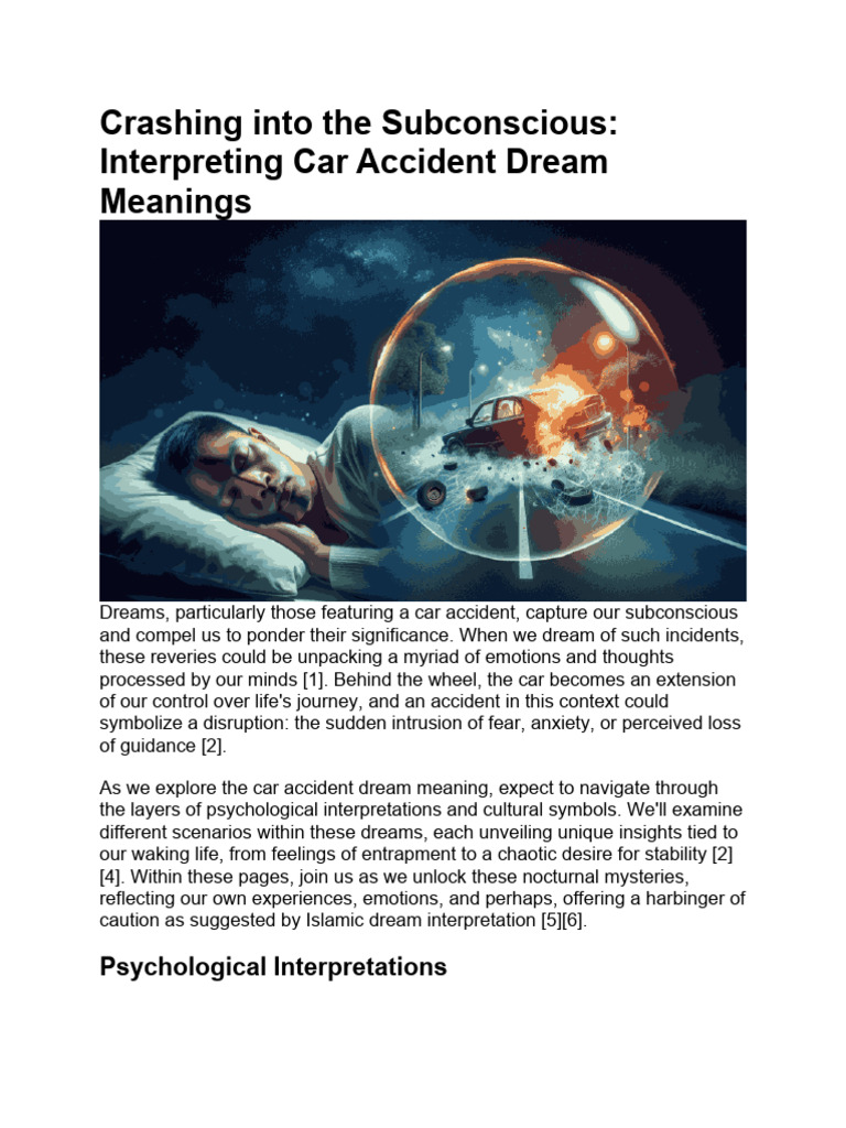 Crashing Into The Subconscious | PDF | Dream | Nightmare