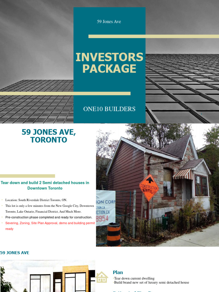 Toronto Semi-Detached Investment Opportunity | PDF | Investing | Return ...