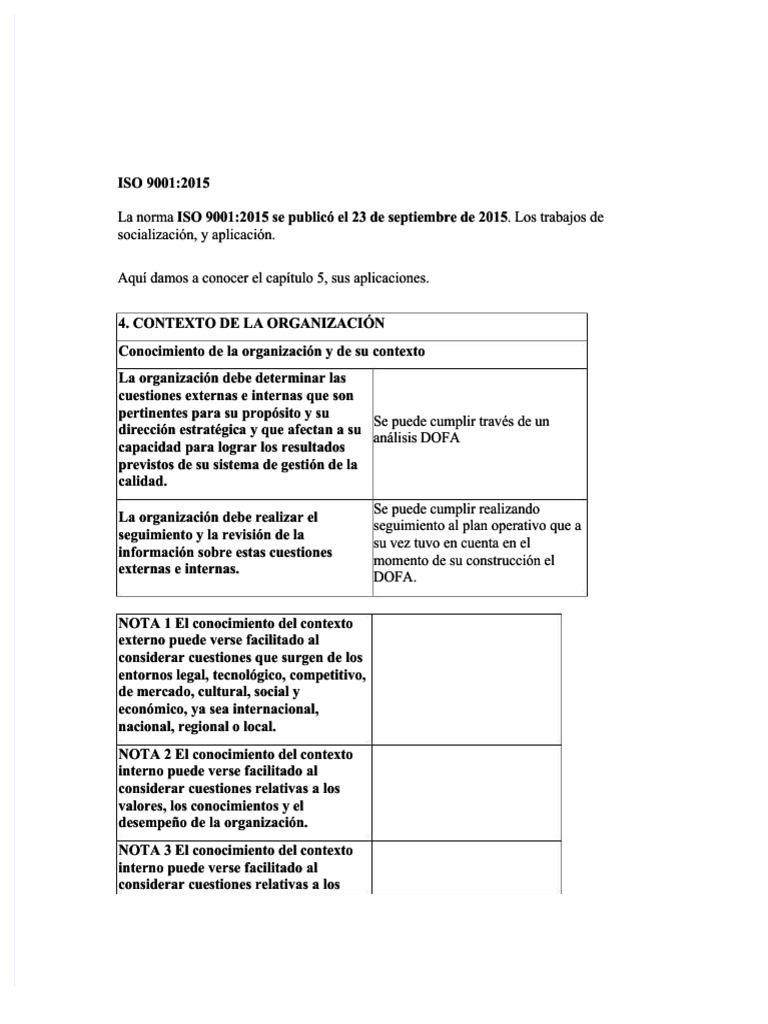 PDF Iso 9001 Como Implementar El Capitulo 5 - Compress | PDF | Calidad (comercial) | Sistema de ...