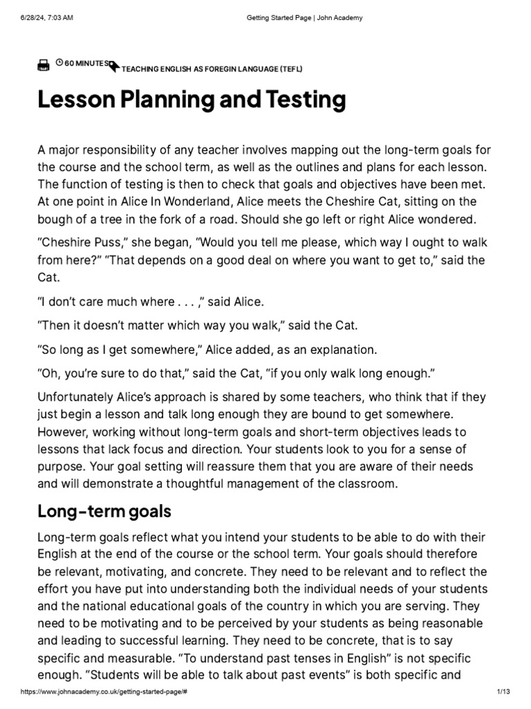 Lesson Planning | PDF | Noun | Lesson Plan