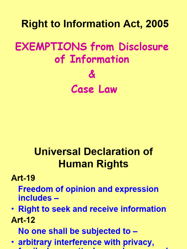 Exemptions & Case Law | PDF | Fiduciary | Freedom Of Speech