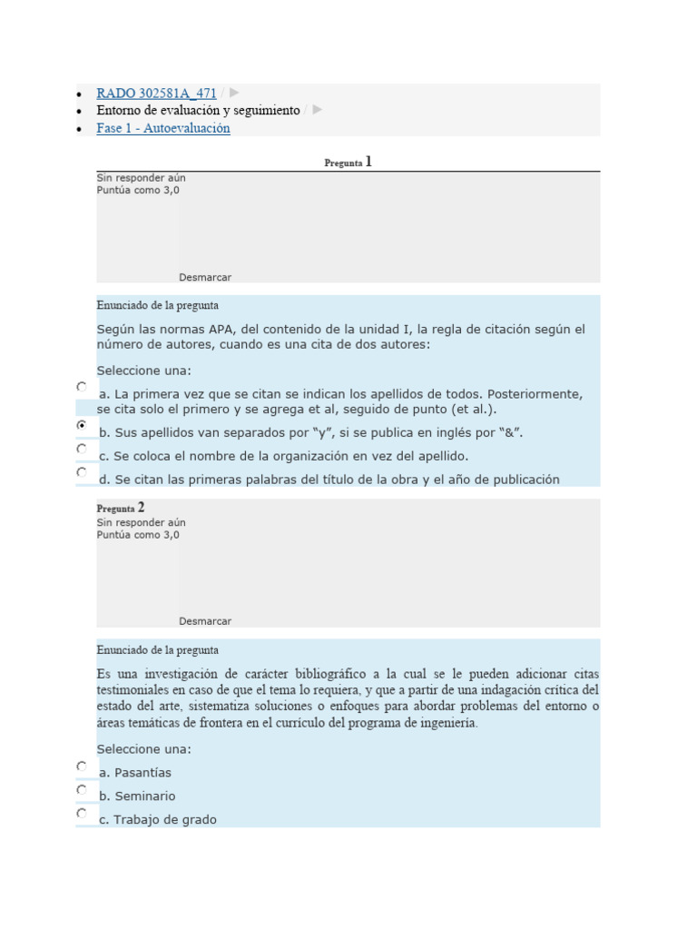 Activiad Inicial Proyecto Grado | PDF | Cuestionario | Metodología de ...