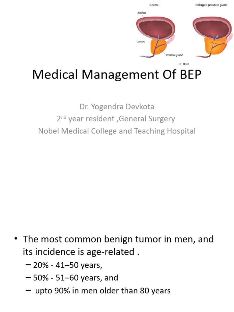 Medical Management of Bep | PDF | Urinary Incontinence | Medical ...