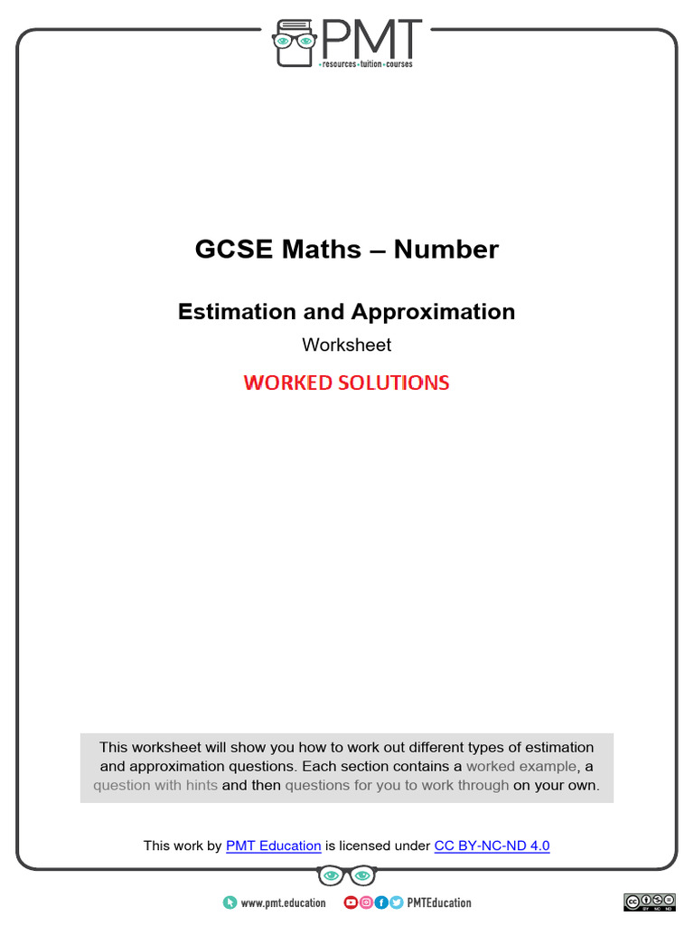 J. Estimation and Approximation | PDF | Significant Figures | Mathematics