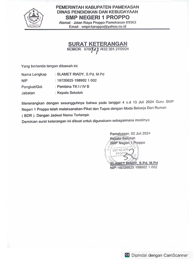 Keterangan BDR | PDF