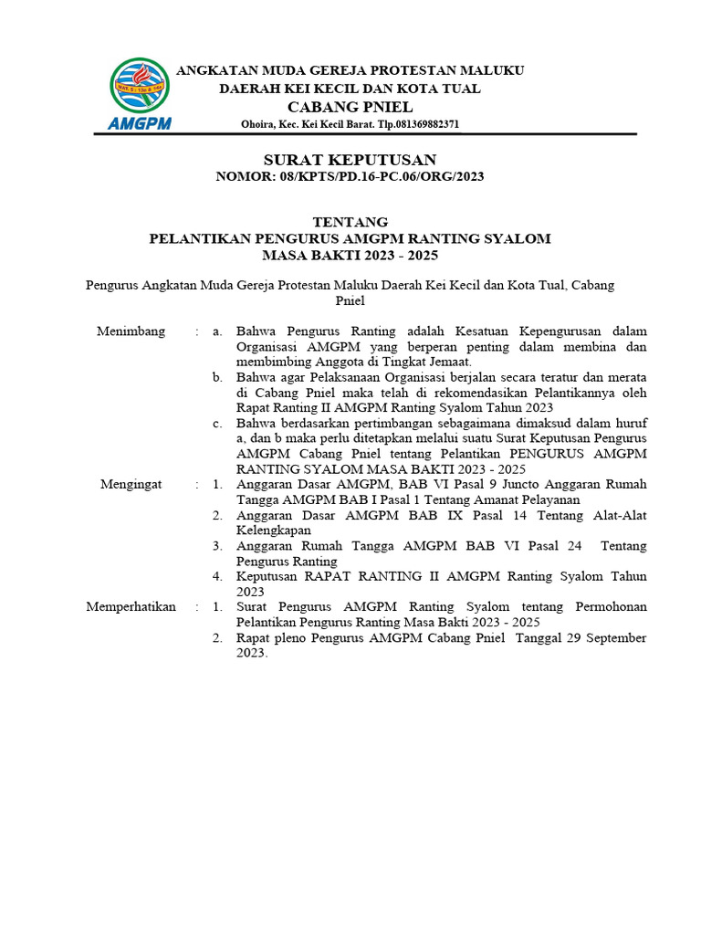 SK Panitia MPPD XXX | PDF