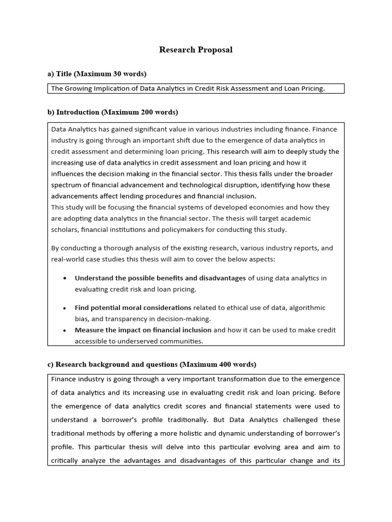 Final Research Proposal | PDF | Analytics | Data Analysis