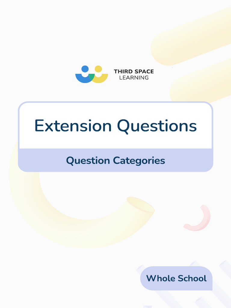 Extension Questions Question Categories | PDF | Behavior Modification ...