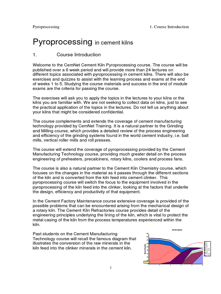 Pyro 1. Course Introduction | PDF | Cement | Building Materials