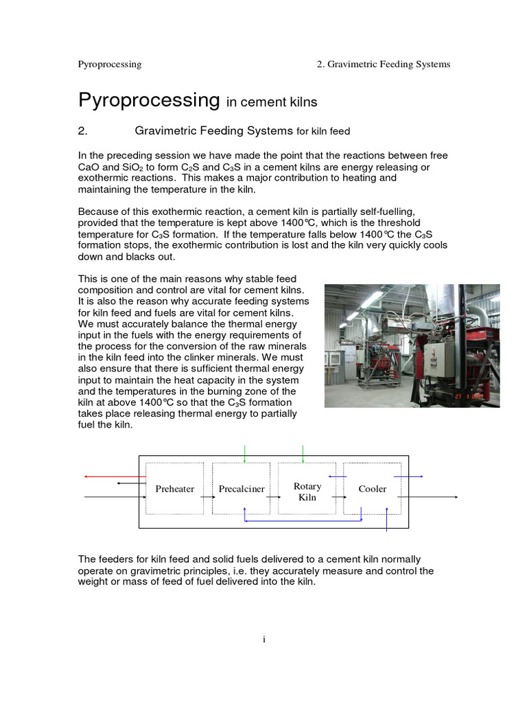 Pyro 2. Kiln Feeding Systems | PDF | Weighing Scale