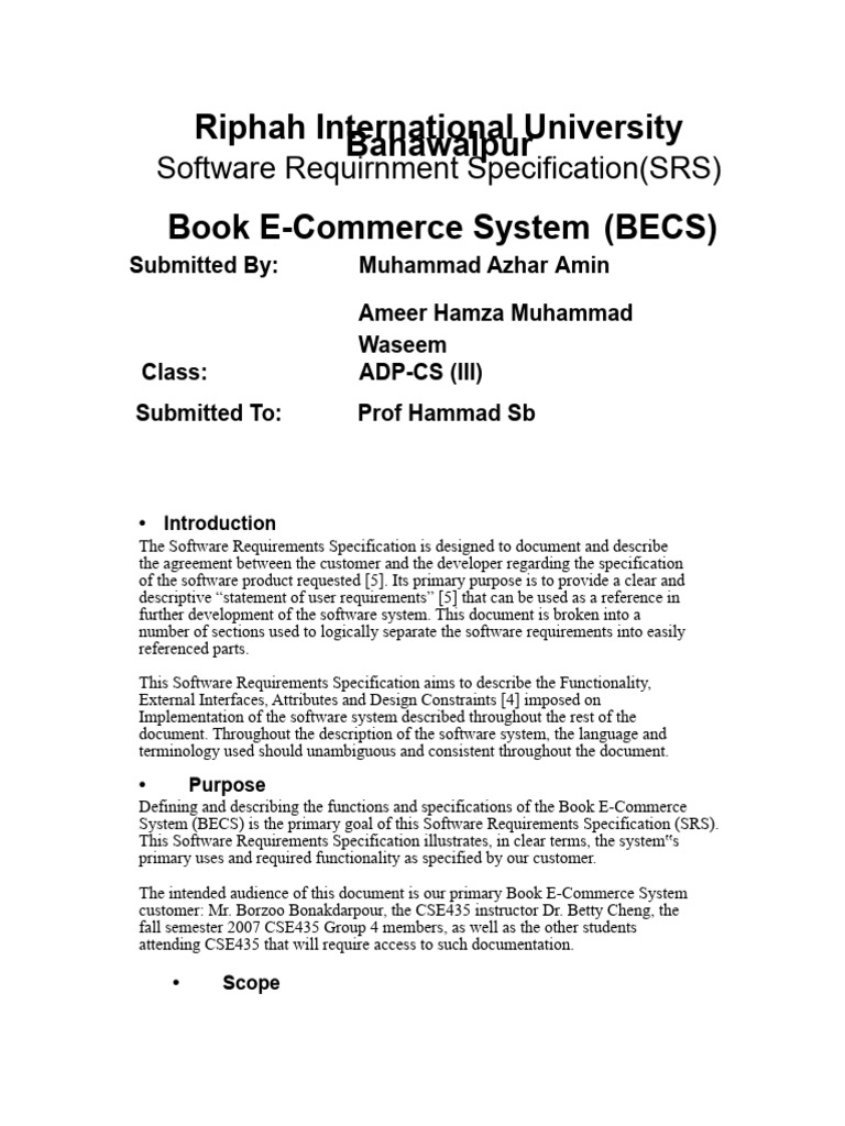 Srs Project | PDF | Use Case | Password