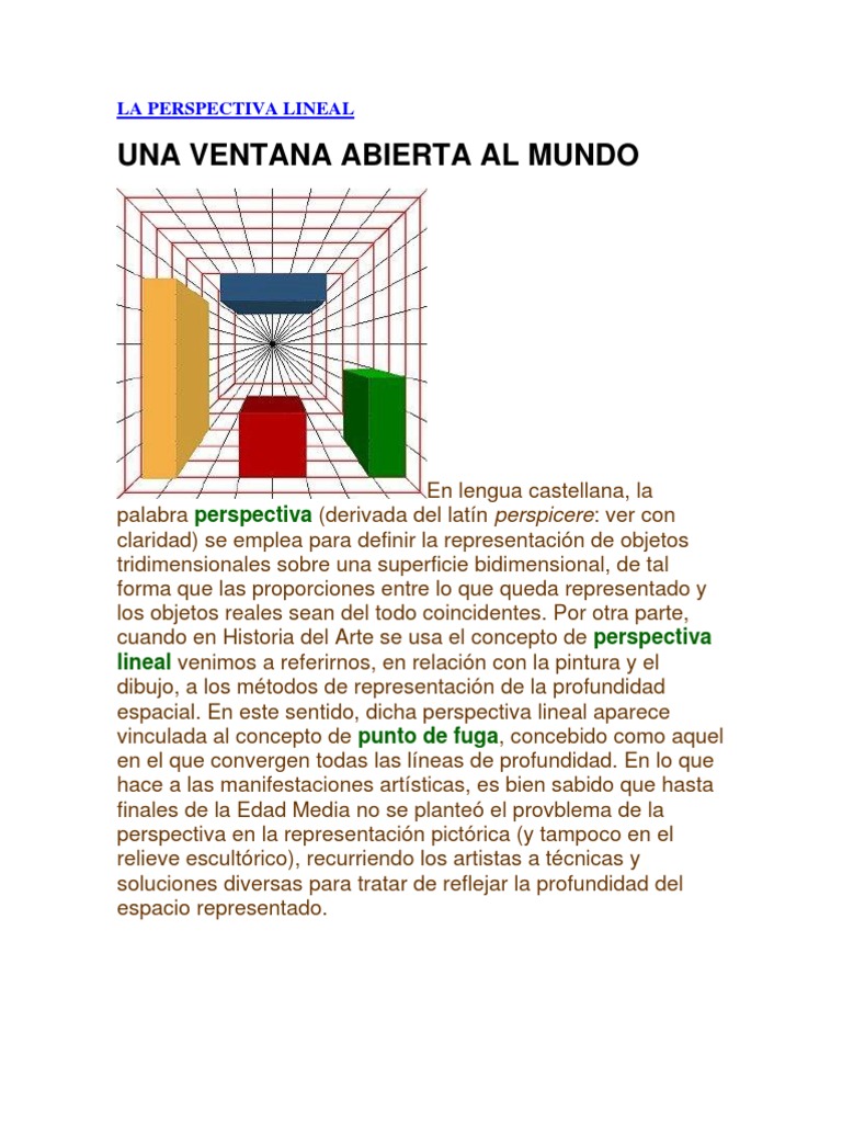 La Perspectiva Lineal