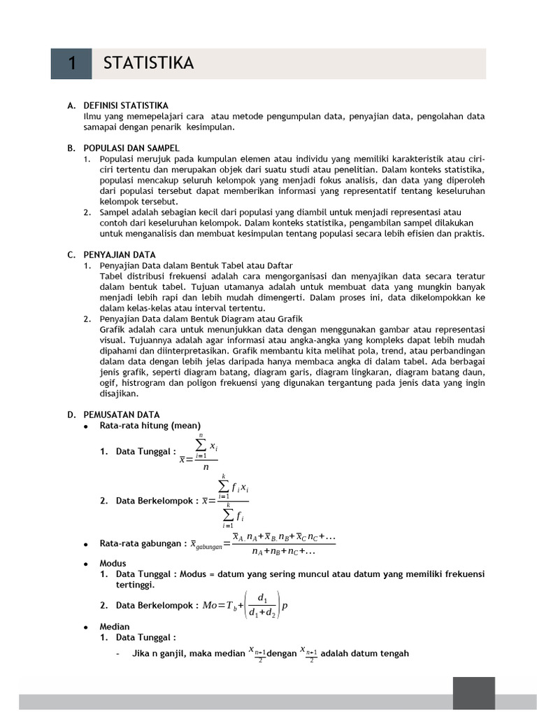 Modul Statistika | PDF