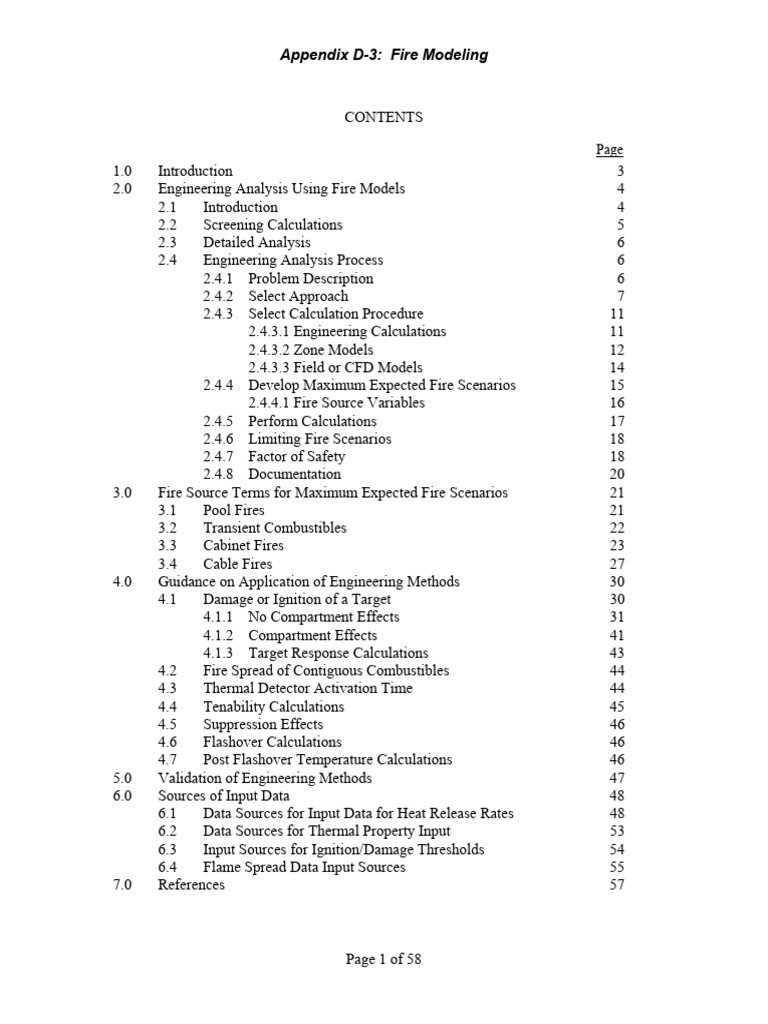 05-15-03 Appendix D-3 - ML0313505960 Fire Modelling | PDF | Computational Fluid Dynamics | Fires