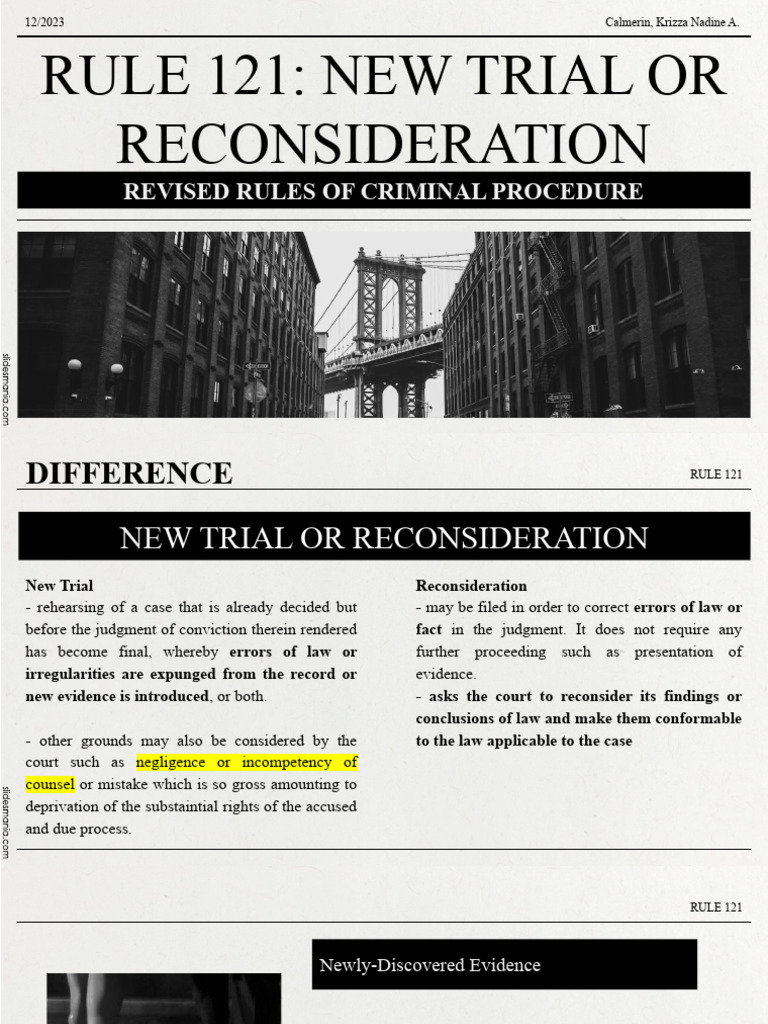 Rule 121 | PDF | Trials | Judgment (Law)