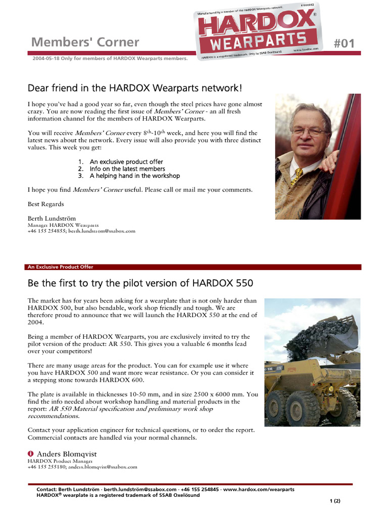 Members Corner 1 | PDF