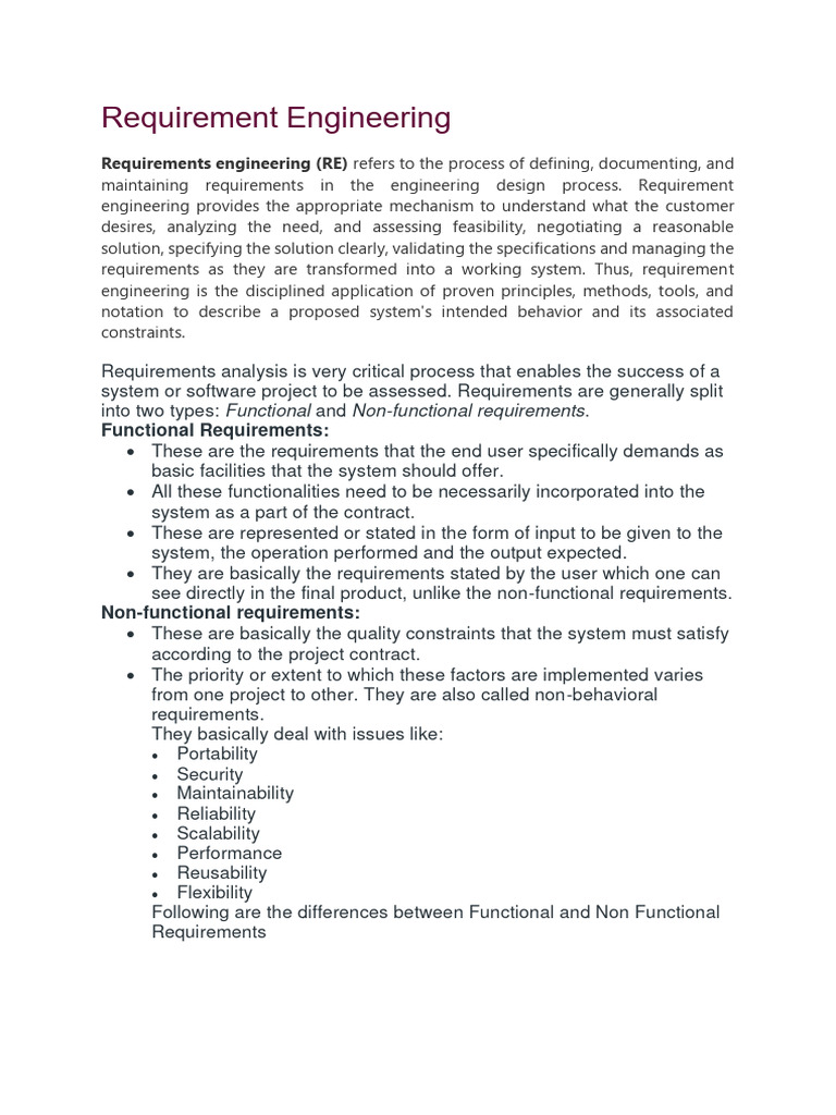 Unit2 Requirements Engg | PDF | System | Software Engineering