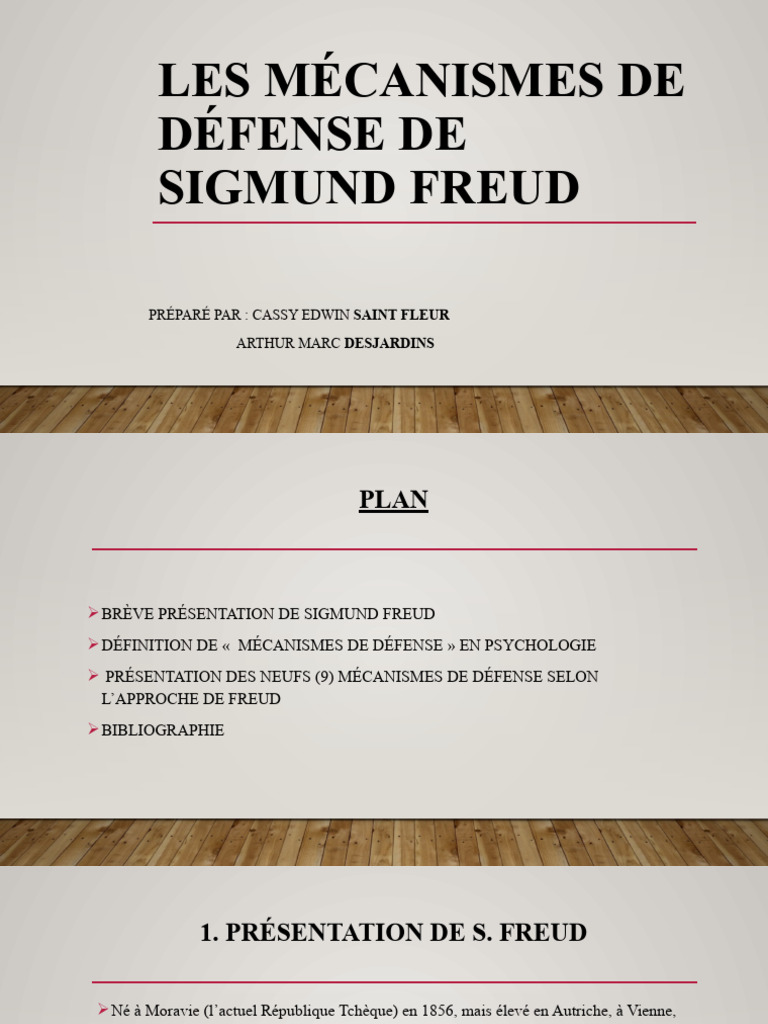 Les mecanismes de defense | PDF | Sigmund Freud | Psychanalyse