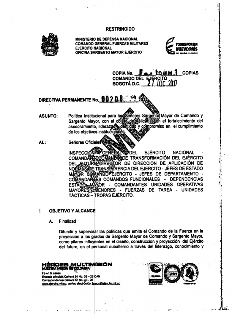 7 - 8 DIRECTIVA PERMANENTE 00208 OSMEJ Pag. 95 | PDF