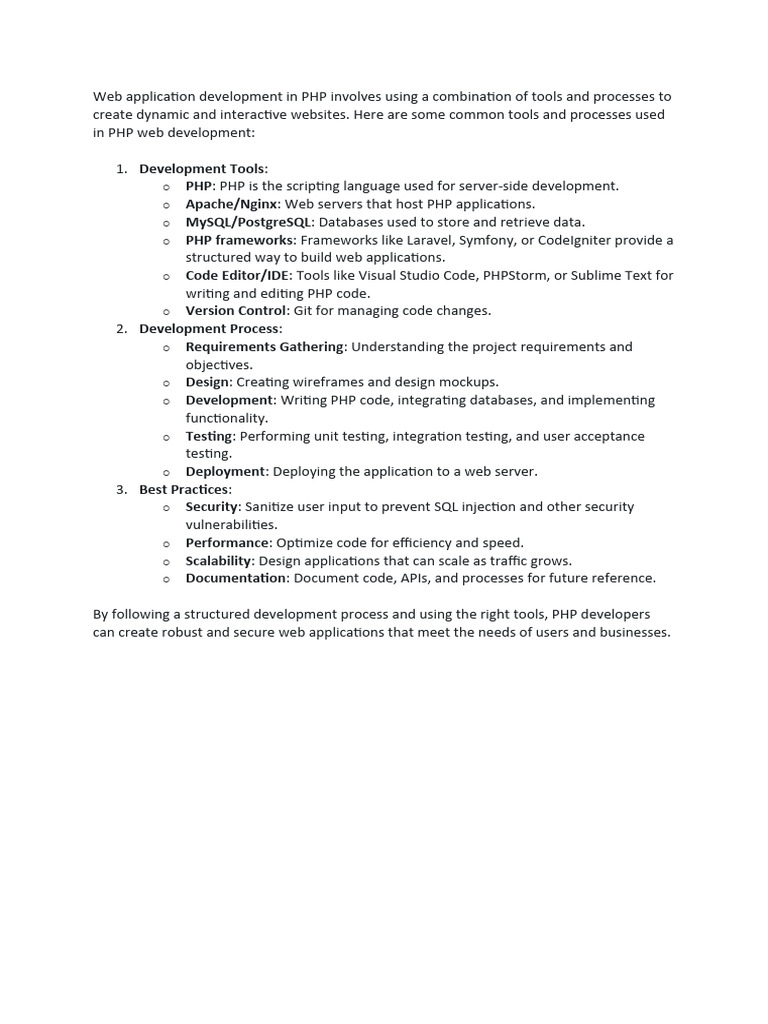 Web Application Development in PHP | PDF