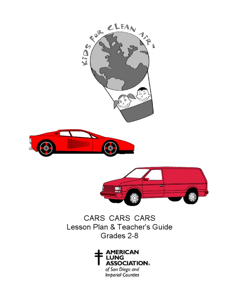 Cars Cars Cars Lesson Plan & Teacher's Guide Grades 2-8 | PDF ...