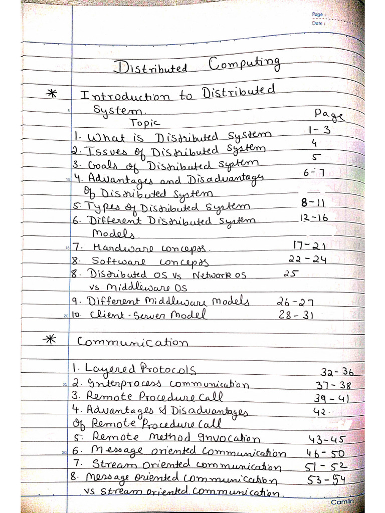 Distributed Computing Notes | PDF