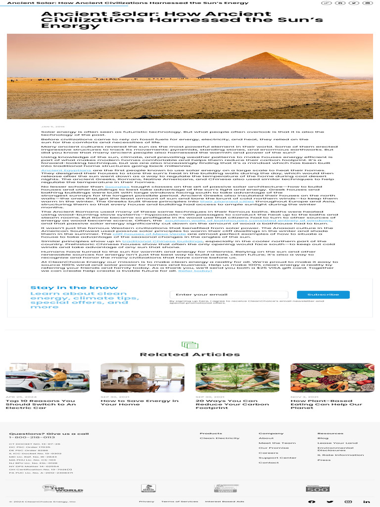 Ancient Solar How Ancient Civilizations Harnessed The Sun's Energy ...