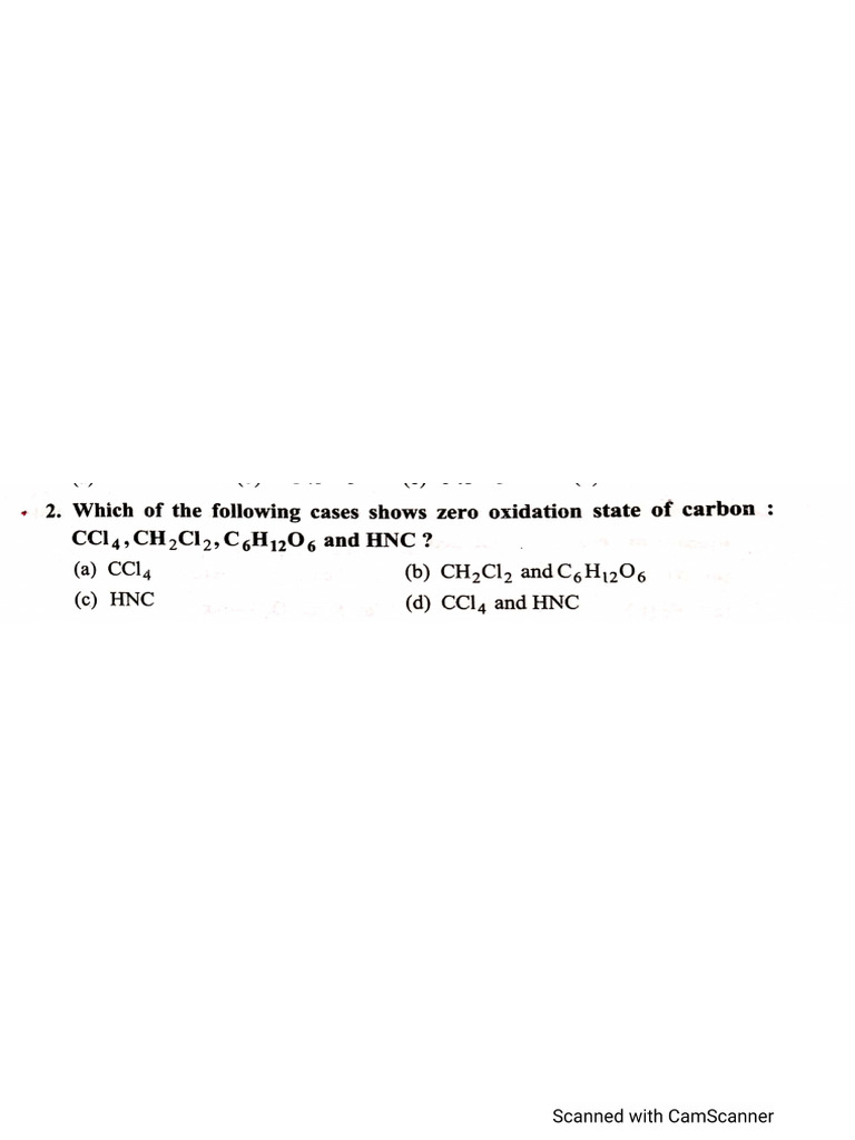 MCQ Oxidation Number and N-Factor | PDF