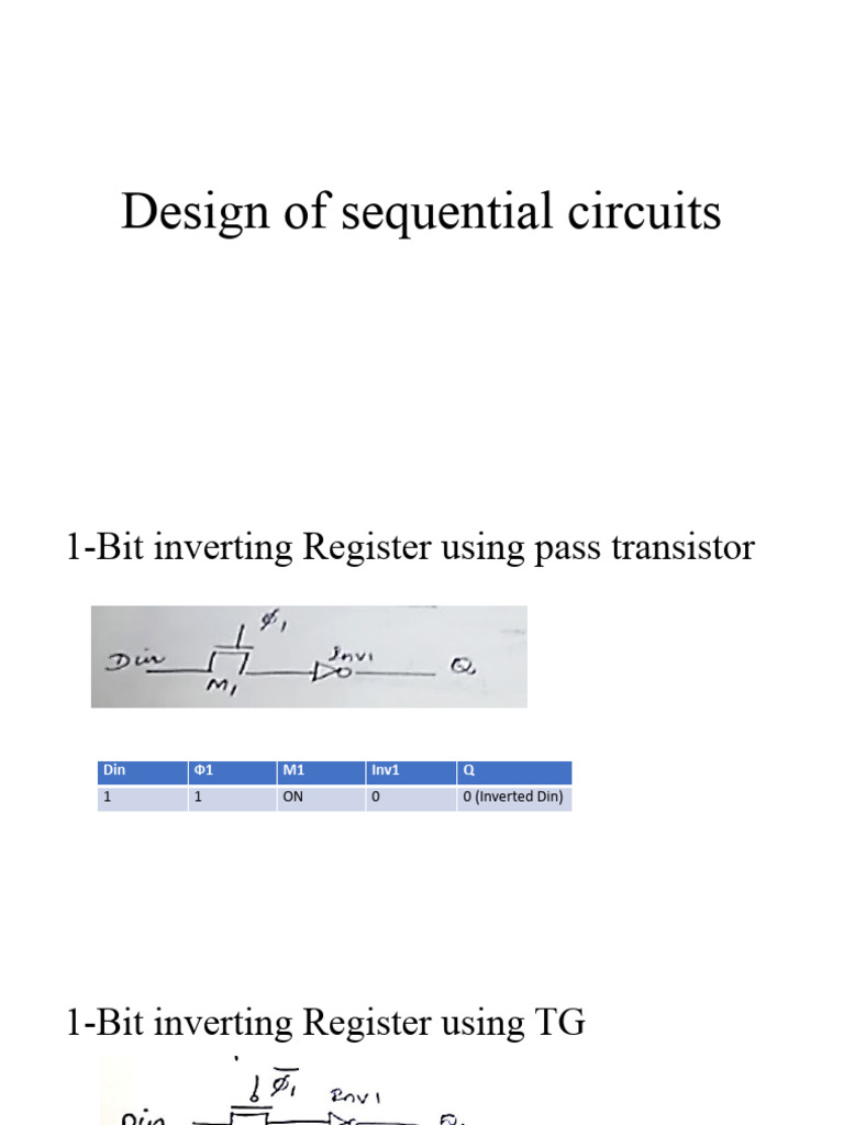 Design of sequential circuits | PDF
