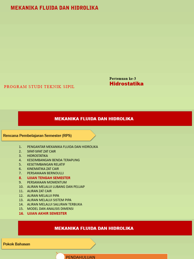 3 Hidrostatika | PDF