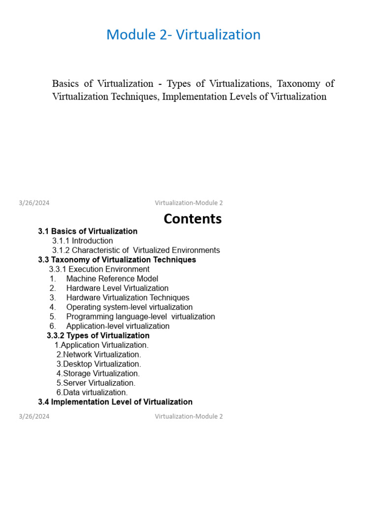 Visrtualisation in Cloud Computing | PDF | Virtualization | Virtual Machine