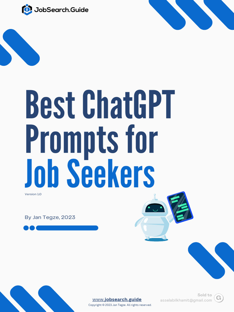 Chatgpt Prompts Job Search Guide Tegze | PDF | Résumé | Artificial ...