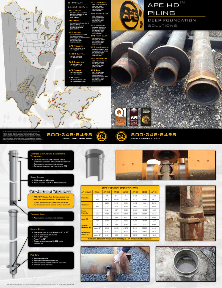 BROCHURE HD Piles | PDF | Building Engineering | Mechanical Engineering