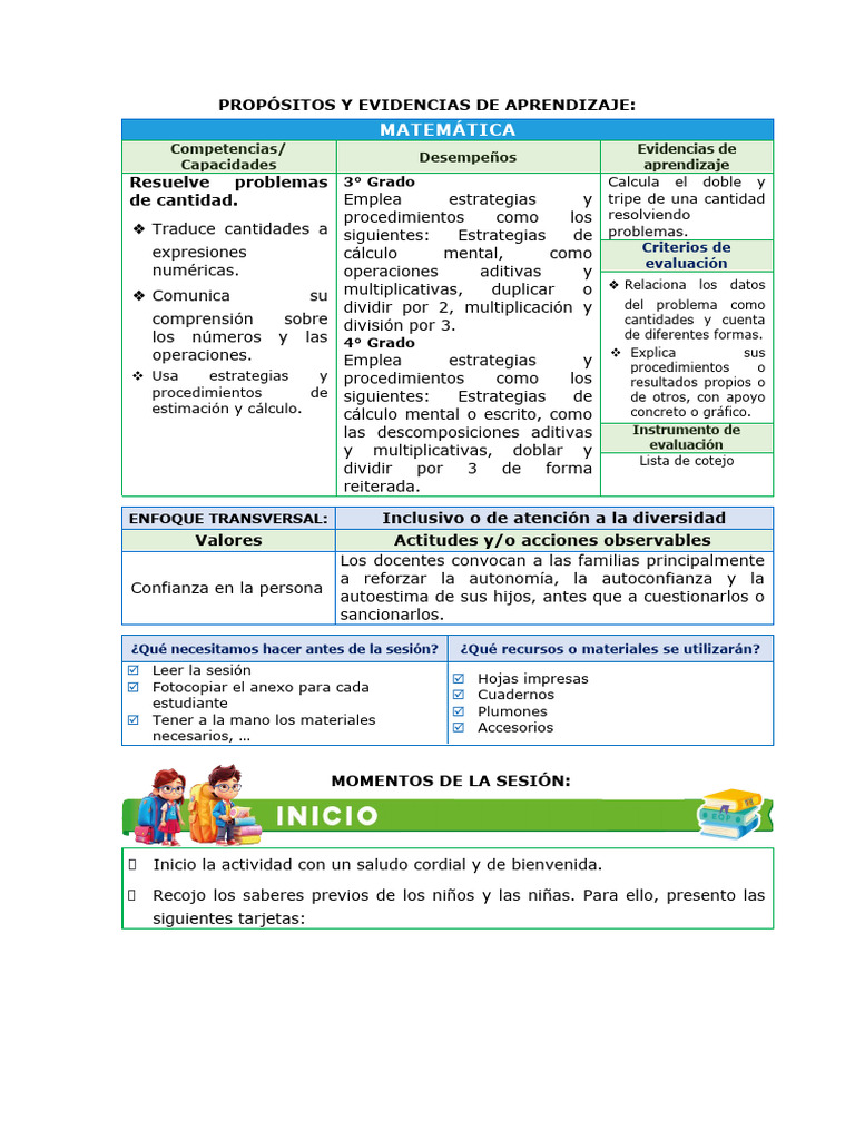 Doble y Triple | PDF | Evaluación | Aprendizaje
