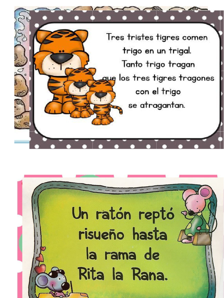 Trabalenguas en A3 | PDF