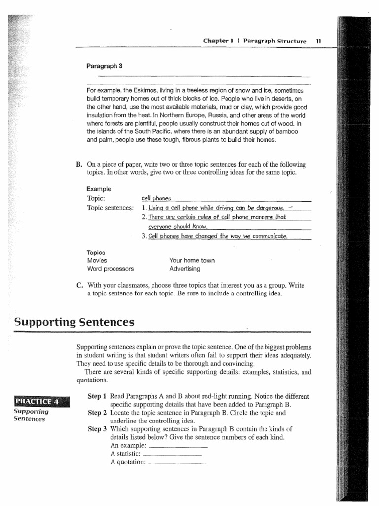 Paragraph Writing Review (Supporting & Concluding Sentences) | PDF ... Paragraph Writing Review (Supporting & Concluding Sentences) | PDF ...