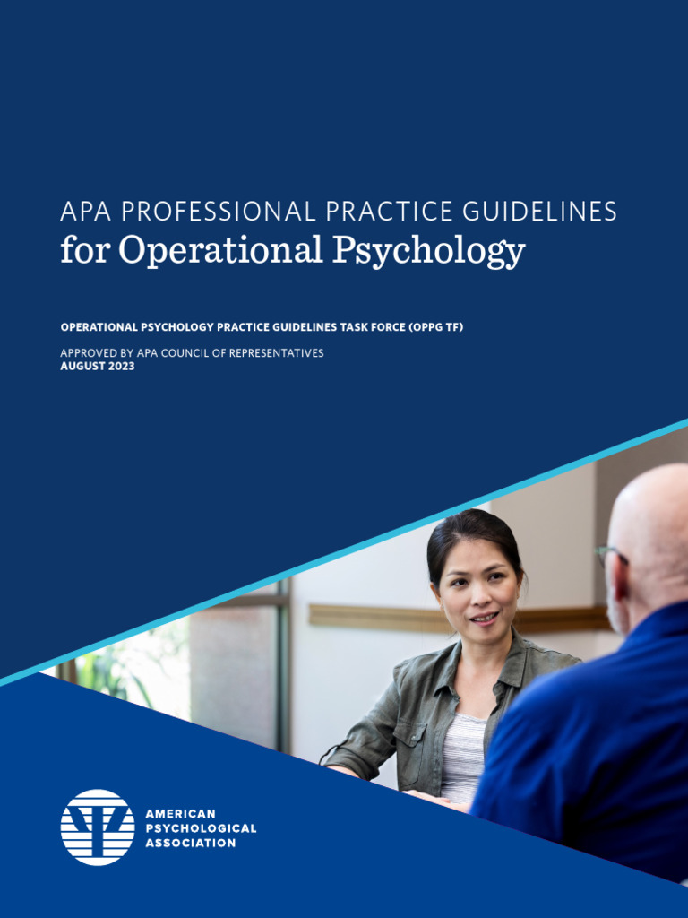 Operational Psychology | PDF | American Psychological Association ...