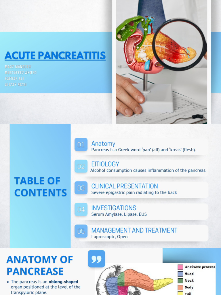 ACUTE PANCREATITIS | PDF | Pancreas | Clinical Medicine