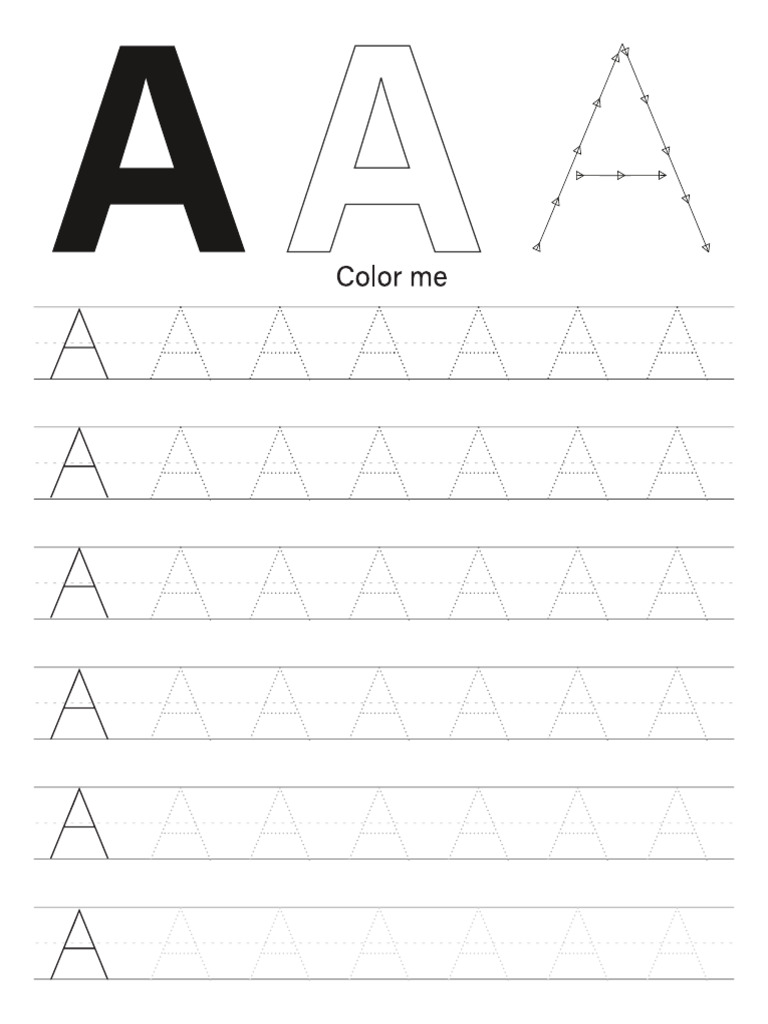 Tracing All Letters | PDF