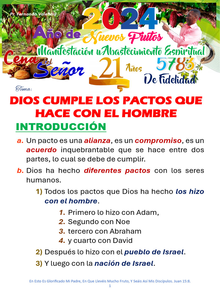 El Pacto de Dios | PDF | Abrahán | Cristo (título)