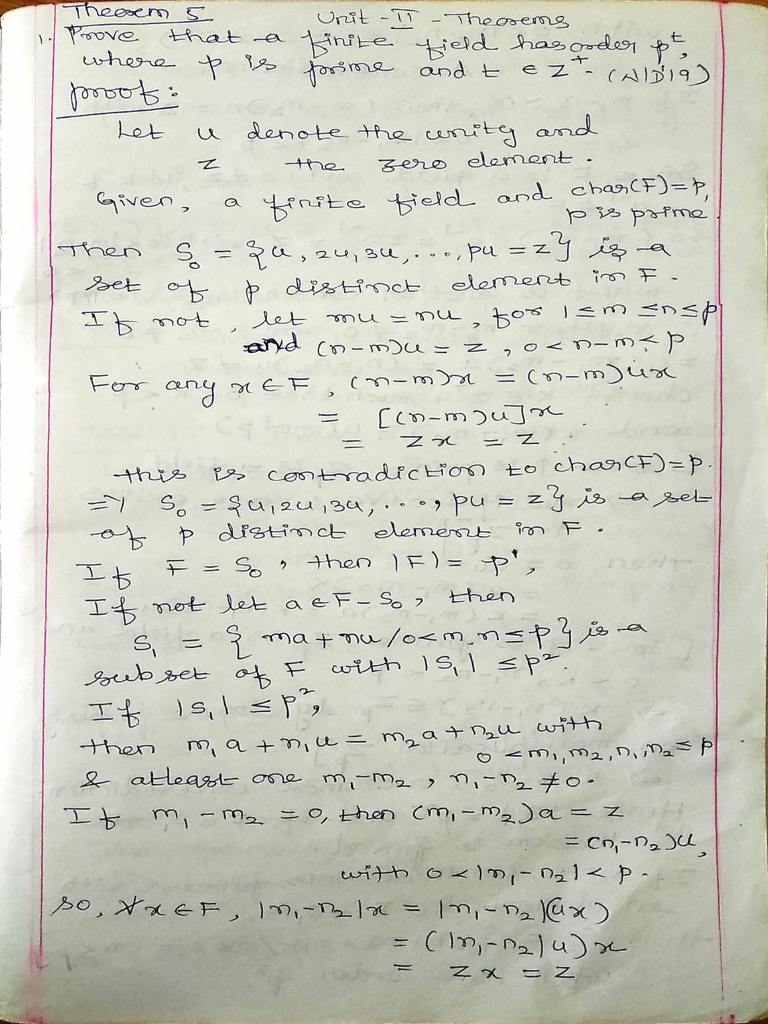 ANT Unit II Theorems | PDF