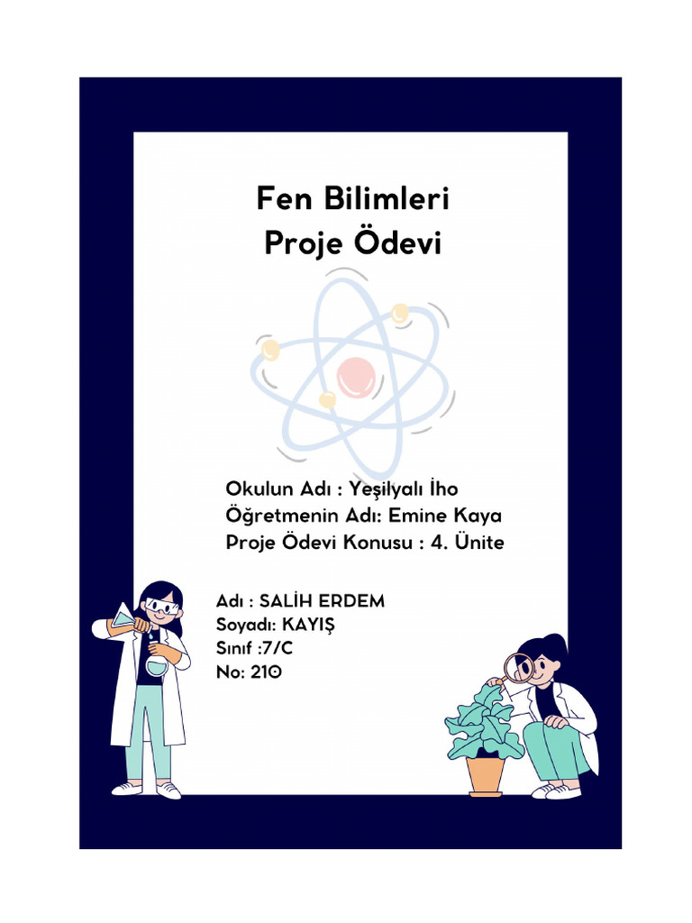 7.sinif Fen Proje Ödevi̇ | PDF