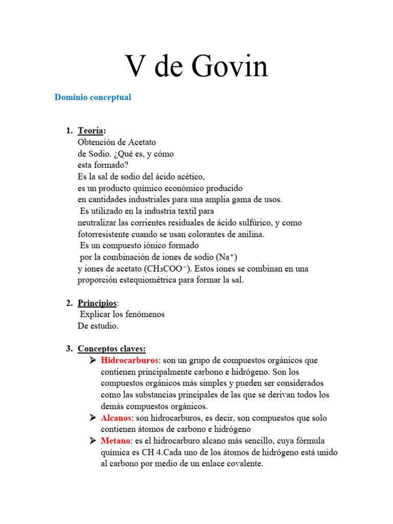 V de Govin | PDF | Ciencia y matemáticas