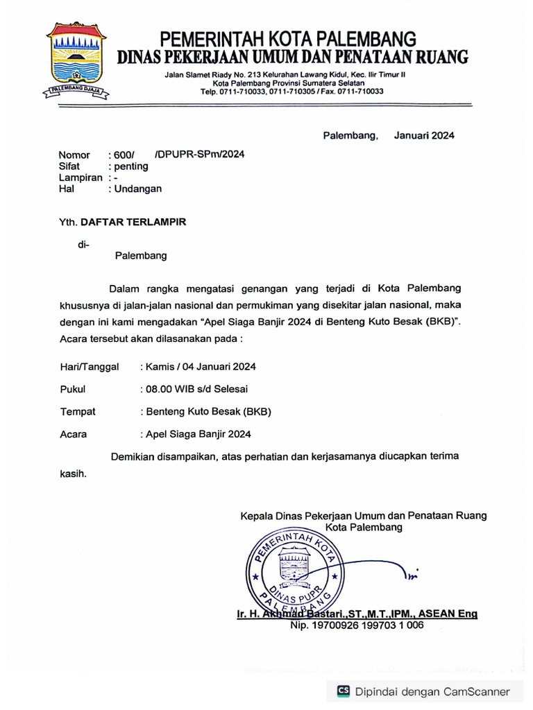 Surat Siaga Banjir | PDF