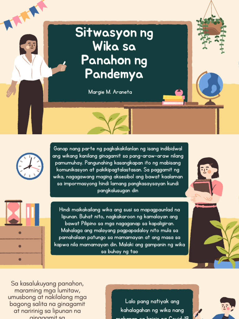 Sitwasyon NG Wika Sa Panahon NG Pandemya | PDF