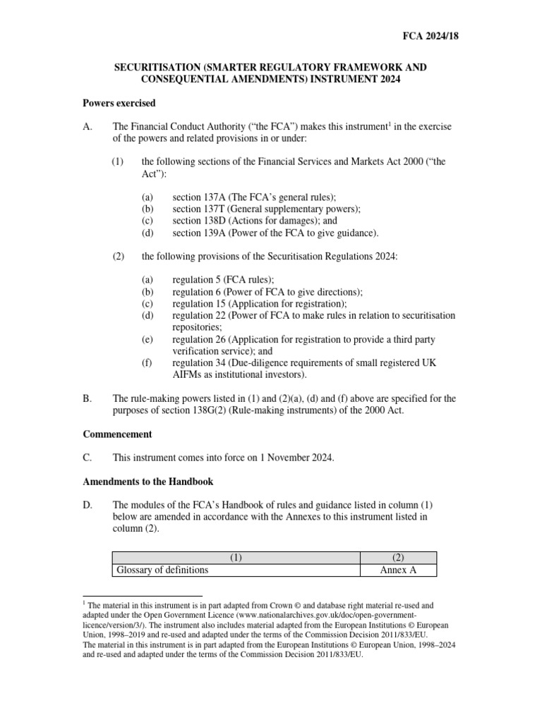 Fca 2024 18 | PDF | Securitization | Asset Backed Commercial Paper