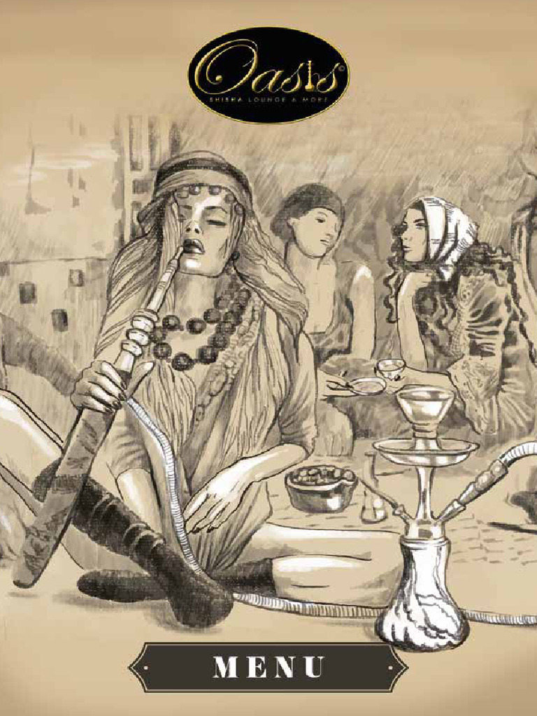 Oasis Shisha Menu | PDF | Western Cuisine | Food And Drink Preparation