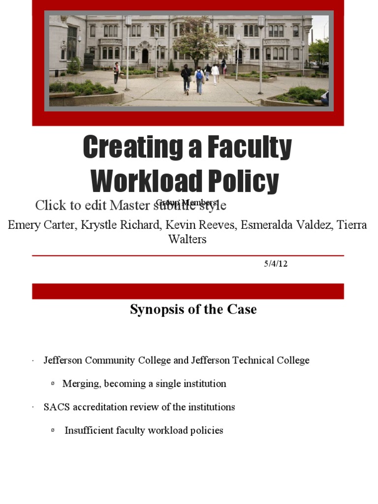 Faculty Workload Policy for Merged Colleges | PDF | Business | Art