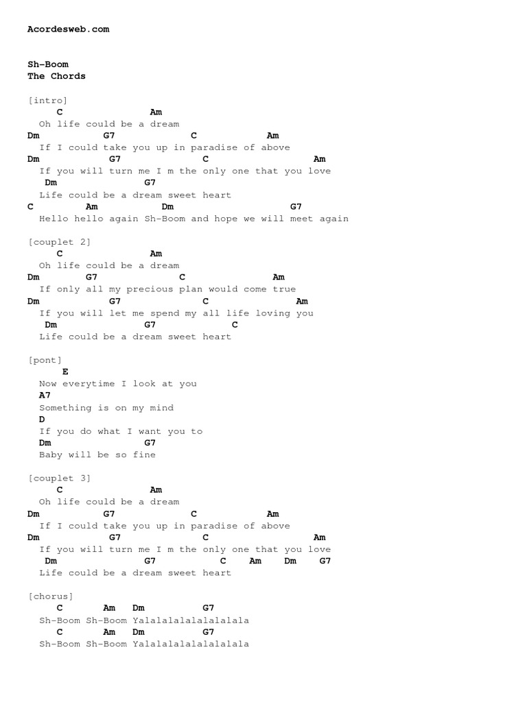 sh-boom-the-chords-acordesweb-com | PDF