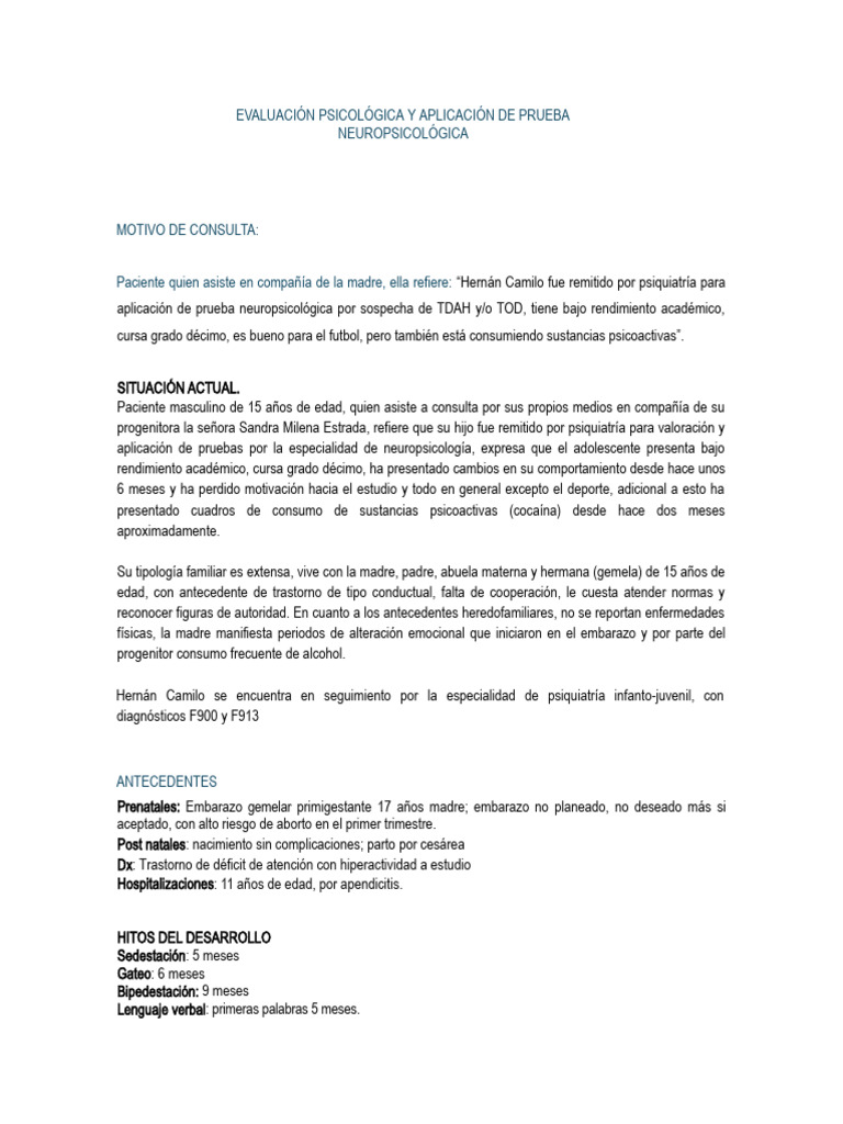 Criterio | PDF | Desorden hiperactivo y deficit de atencion | Trastorno mental